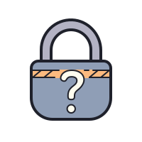 Passwort vergessen Icon im Gradient Line Stil