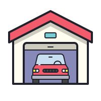 Icona Garage in stile iOS