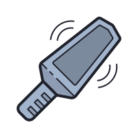 Hand-Held Metal Detector icon in SF Ultralight Filled Style