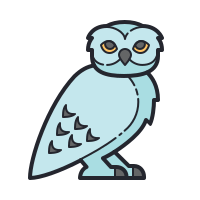 Hedwig icon in Hand Drawn Style