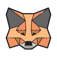 Metamask Logo icon in Hand Drawn Style