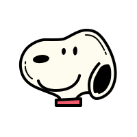 Snoopy icon in Hand Drawn Style