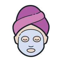 Spa Mask icon in Stickers Style