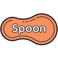 Spoon Logo icon in Windows 11 Outline Style