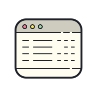 Transaction List icon in Ice Cream Style