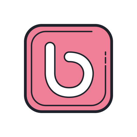 Bebo icon in Color Hand Drawn Style