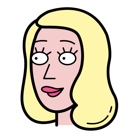 Beth Smith icon in Color Hand Drawn Style