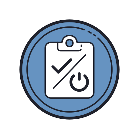 Bypassing Safety Control icon in Color Hand Drawn Style