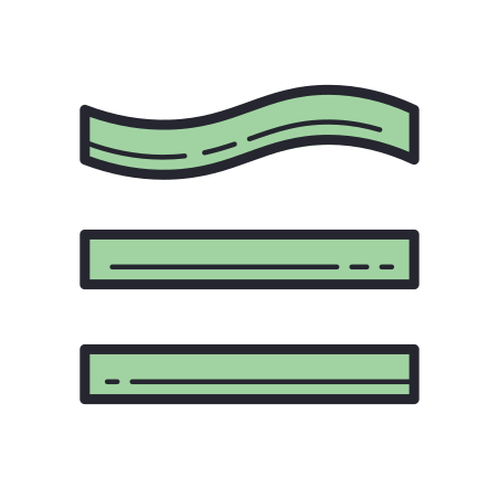 Congruent Symbol icon in Color Hand Drawn Style
