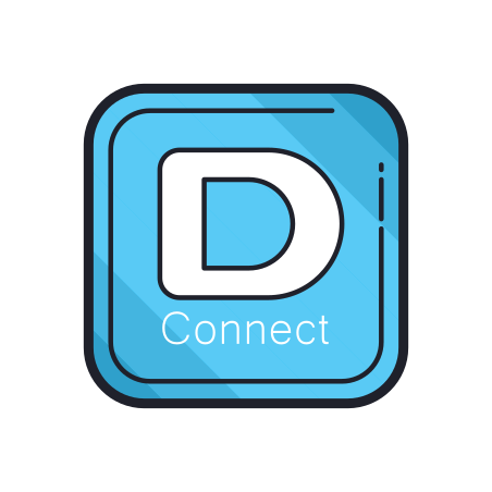 Dymo Connect icon in Color Hand Drawn Style
