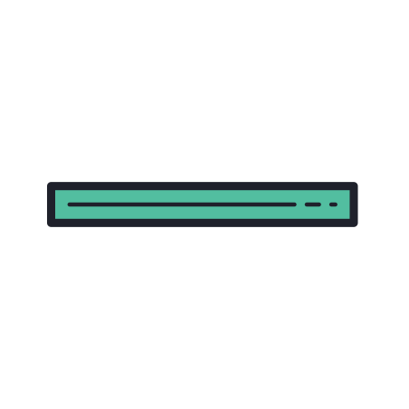 Horizontal Line icon in Color Hand Drawn Style