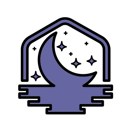 Lunar Client icon in Color Hand Drawn Style