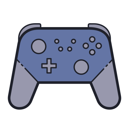 Nintendo Switch Pro Controller icon in Color Hand Drawn Style