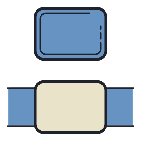 Overwrite Clip icon in Color Hand Drawn Style