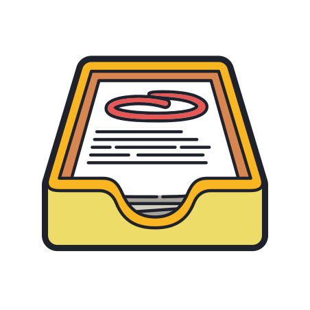 Showbie icon in Color Hand Drawn Style