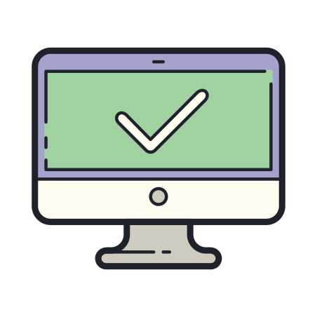 System Information icon in Color Hand Drawn Style
