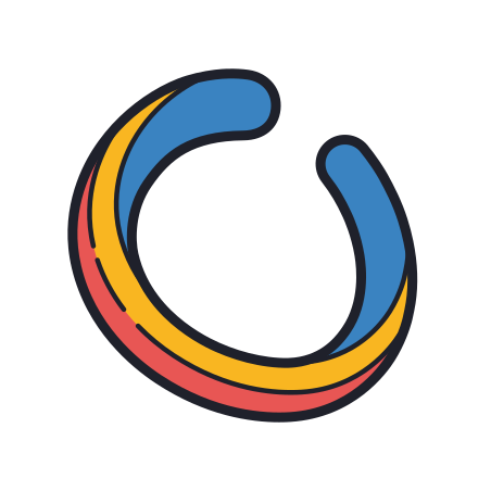 Trivago icon in Color Hand Drawn Style