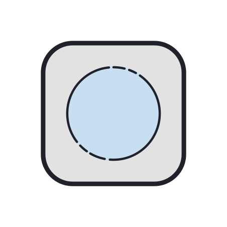 Tumble Dry icon in Color Hand Drawn Style