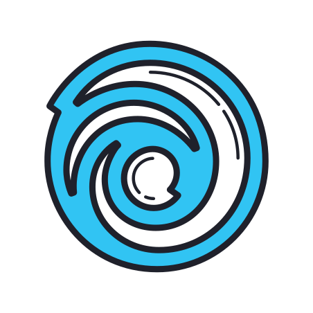 Ubisoft icon in Color Hand Drawn Style