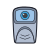 Body Camera icon in Color Hand Drawn Style
