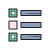 Multiple Choice icon in Color Hand Drawn Style