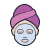 Spa Mask icon in Color Hand Drawn Style