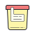 Urine Collection icon in Color Hand Drawn Style