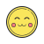 Icône Uwu Emoji dans le style Color Hand Drawn