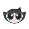Buttercup Powerpuff Girls Icon im Color Hand Drawn Stil