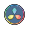 DaVinci Resolve icon in Color Hand Drawn Style