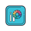 Ibis Paint X icon in Color Hand Drawn Style