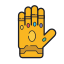 Infinity Gauntlet icon in Color Hand Drawn Style
