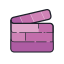 Microsoft ClipChamp icon in Color Hand Drawn Style