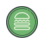 Shake Shack icon in Color Hand Drawn Style