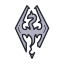 Skyrim icon in Color Hand Drawn Style