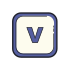 Microsoft Visio icon in Color Hand Drawn Style