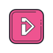 Bbc Player icon in Color Hand Drawn Style