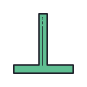 Perpendicular Symbol icon in Color Hand Drawn Style