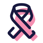Pink Ribbon icon in Pulsar Color Icons Style