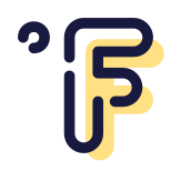 Fahrenheit Symbol icon in Pulsar Color Icons Style