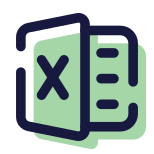 Microsoft Excel icon in Pulsar Color Icons Style
