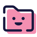 Pink Cute Folder icon in Pulsar Color Icons Style