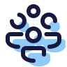 Conference icon in Cute Outline Style