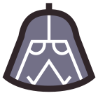 Darth Vader icon in Retro Style