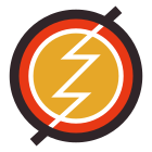 The Flash Sign icon in Retro Style