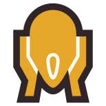 Edvard Munch icon in Retro Style