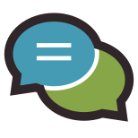 Messaging icon in Retro Style