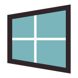 Windows 10 icon in Retro Style