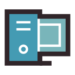 Workstation icon in Retro Style