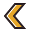 Chevron Left icon in Gradient Line Style
